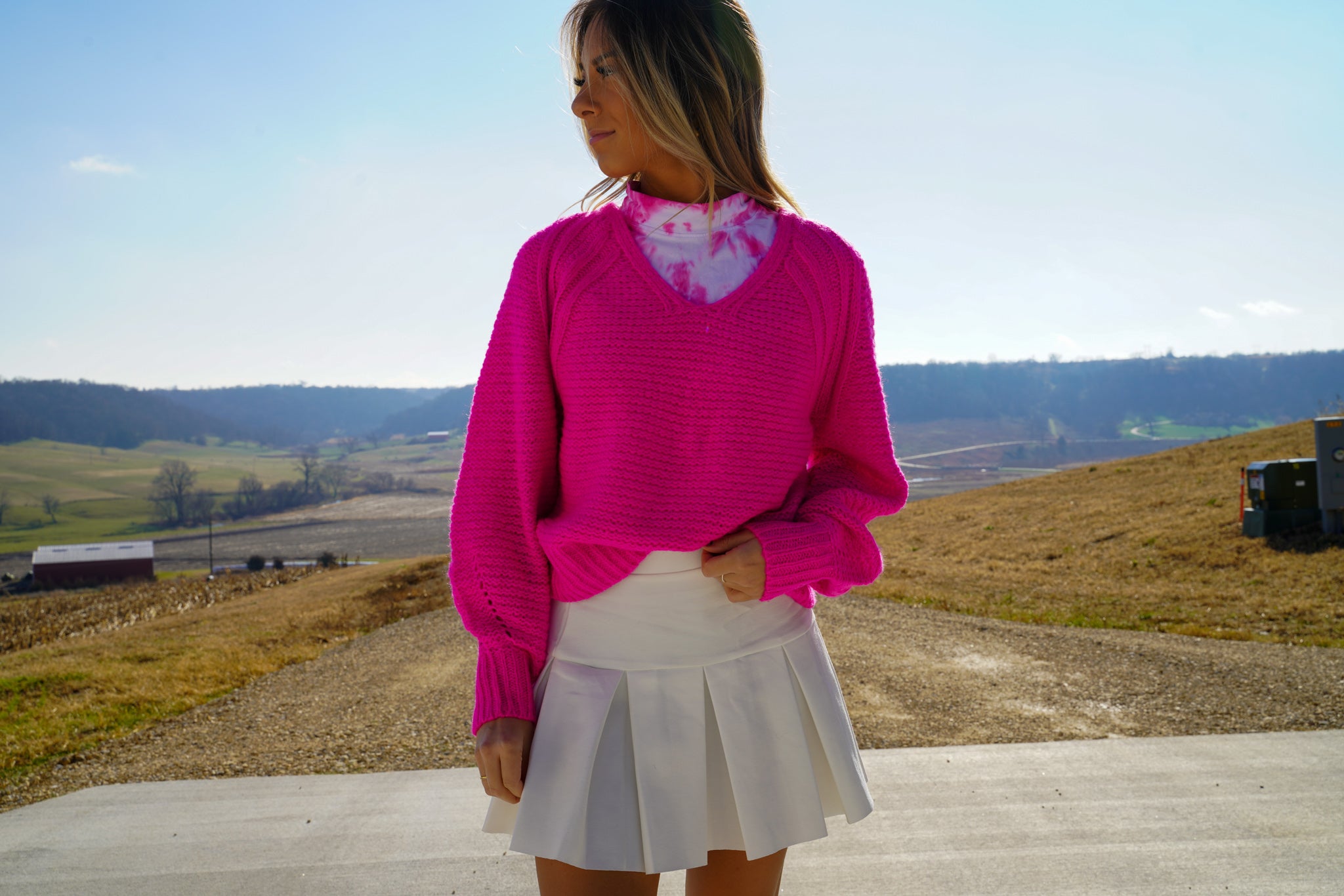 High-Waisted Solid Pleated Mini Golf Skirt [WHITE] – SneakerPutt